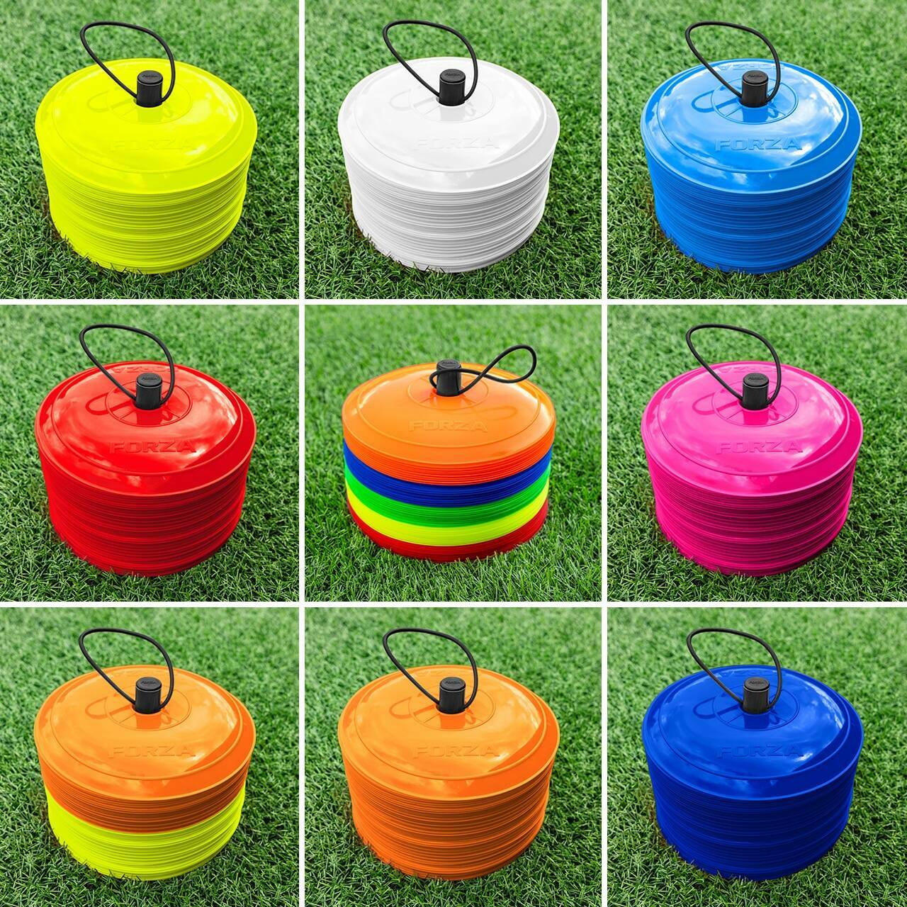 FORZA Near Flat Training Marker Cones | Net World Sports