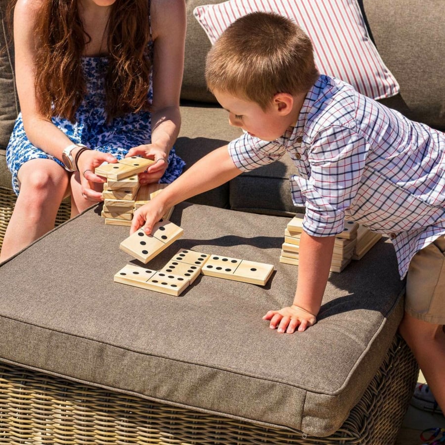 Snakes And Ladders Game For Kids Xerteam Wooden Kids Dominoes, 15 Pcs ...