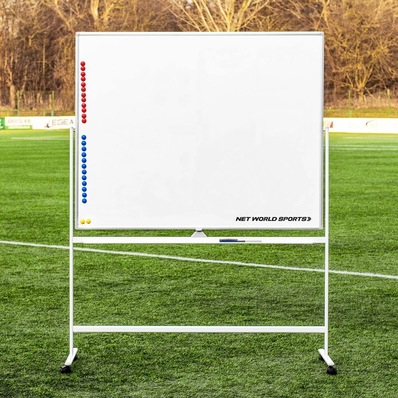 Plain 150cm x 120cm Mobile Whiteboard | Net World Sports