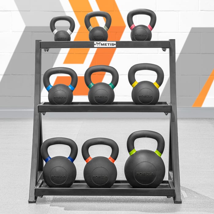 METIS Support de Kettlebells à 3 Niveaux | Net World Sports